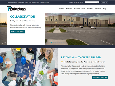Robertson Building Systems Announces Revamped Website To Elevate ...