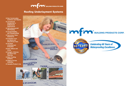 MFM Building Products Offers Updated Roofing Underlayment Systems Brochure