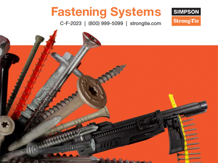 New Fastening Systems Catalog Released By Simpson Strong-Tie