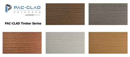 New PAC-CLAD Timber Series Wood Grain Finishes Broaden Design Options