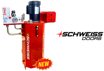 Schweiss Doors Introduces Vertical Hydraulic Pump Design
