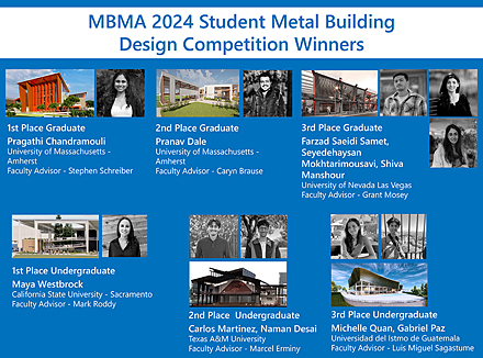 MBMA Announces 2024 Student Design Competition Award Winners