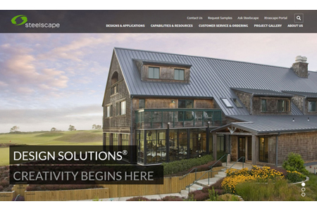 Steelscape's New Website Features Inspiration Guide, Project Gallery ...